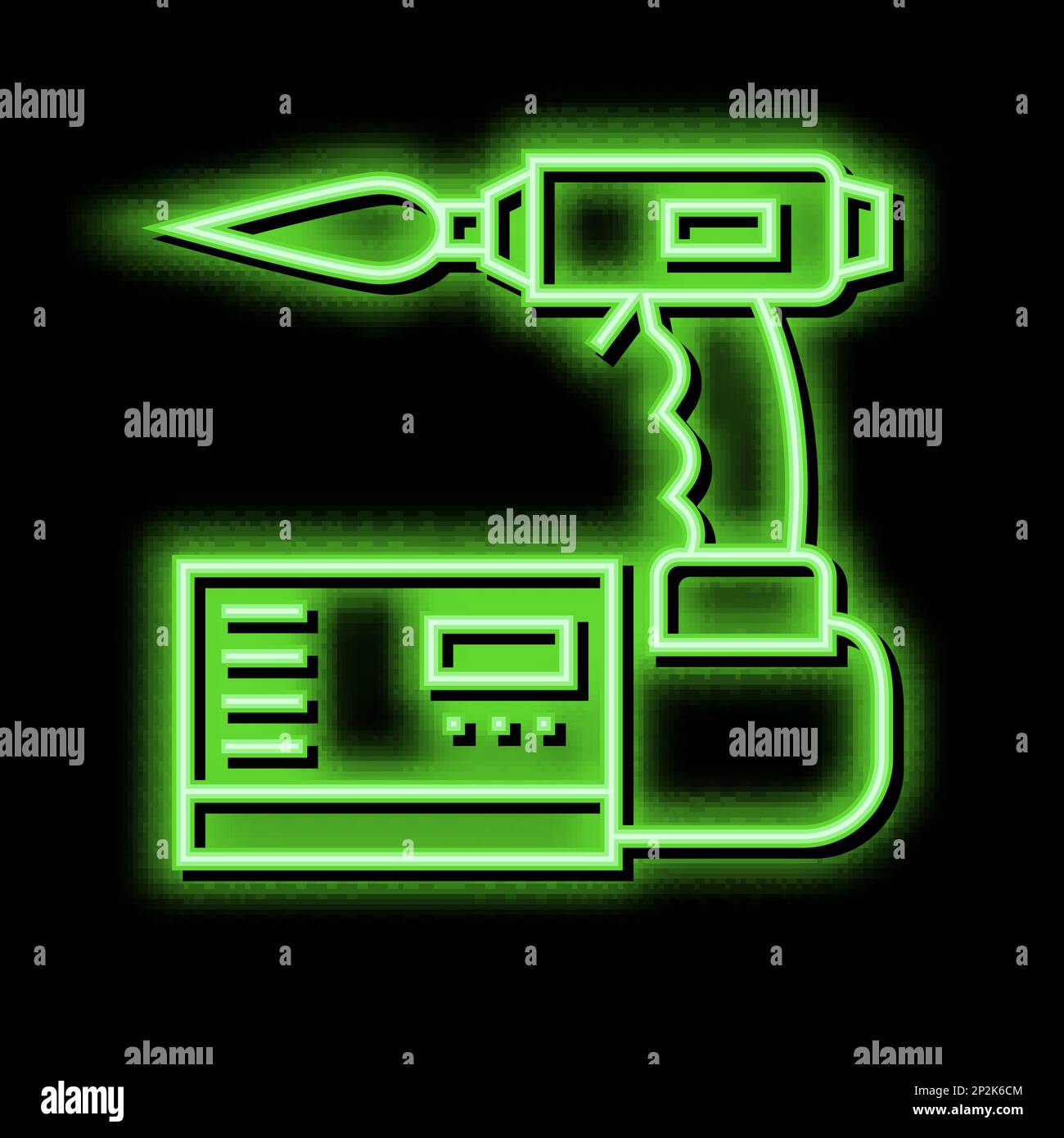 manual arc welding neon glow icon illustration Stock Vector Image & Art ...