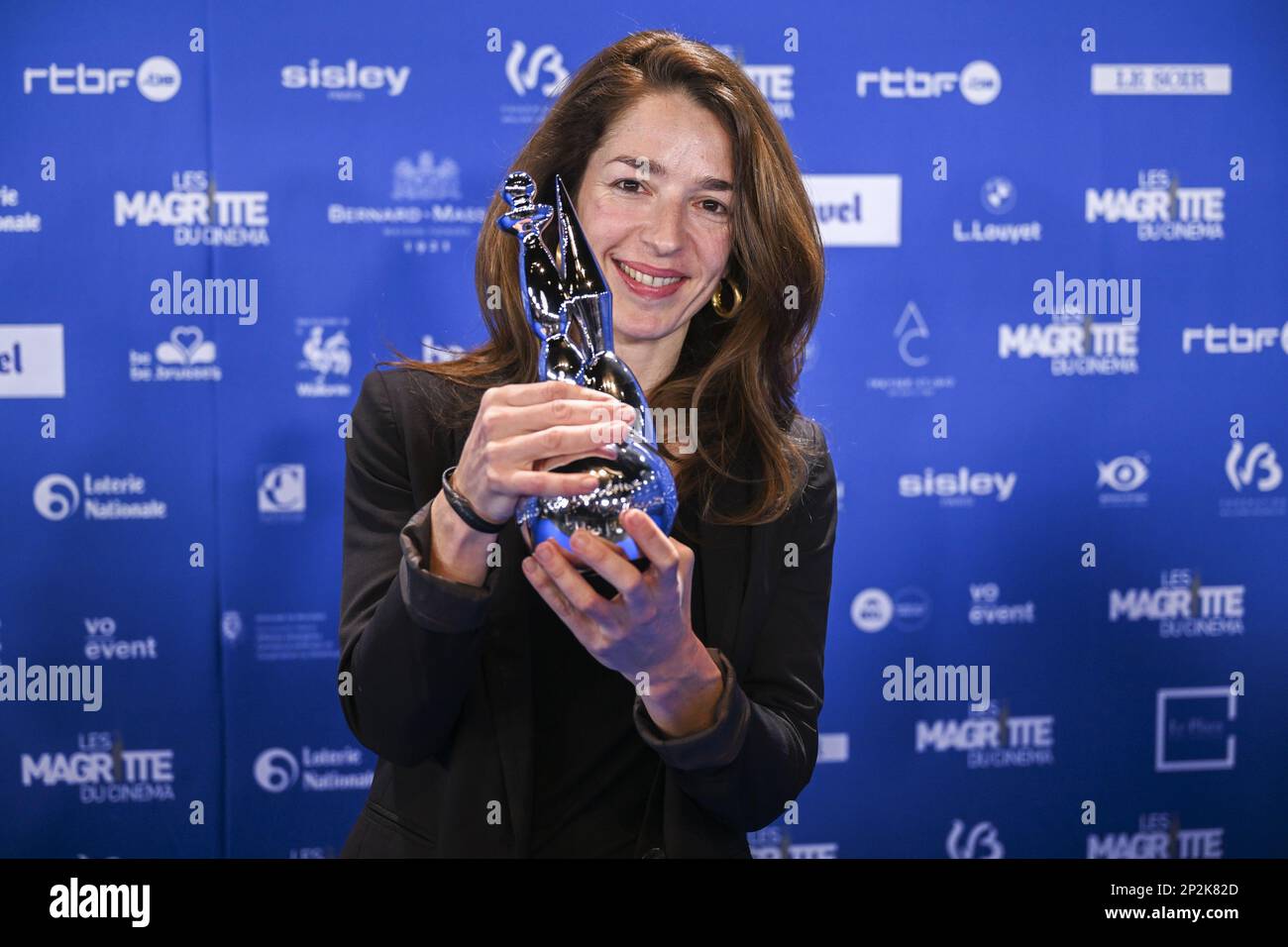 Best documentary Laure Portier poses with her price at the 12th edition ...