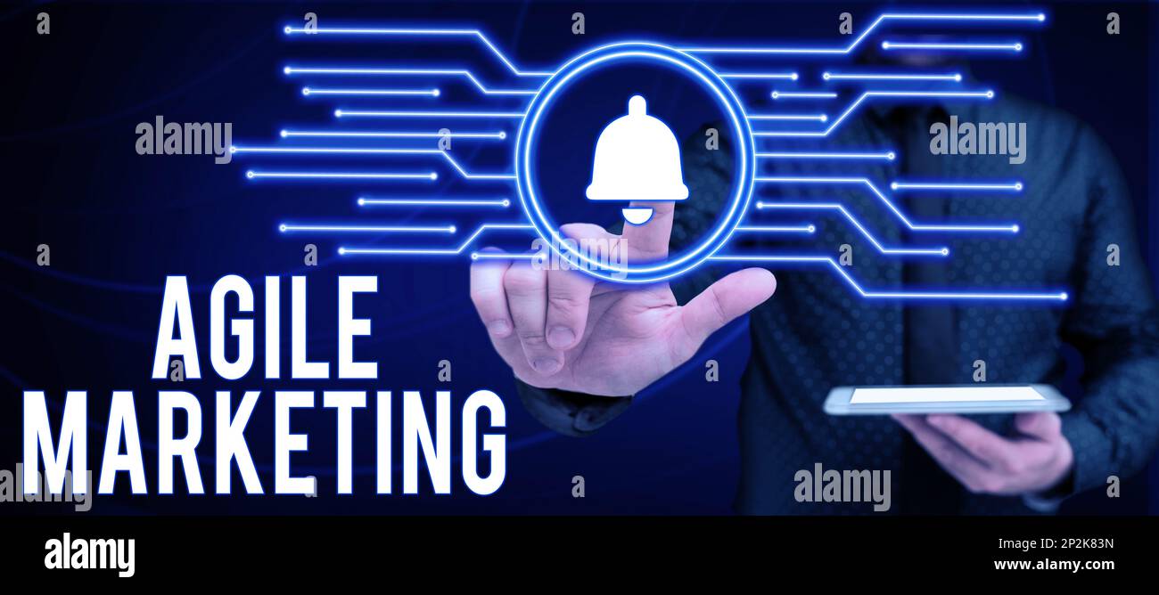 Conceptual caption Agile Marketing. Word for focusing team efforts that ... Conceptual caption Agile Marketing. Word for focusing team efforts that ...