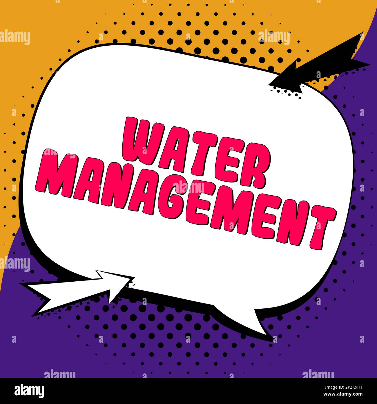 Sign displaying Water Management. Business approach optimum use of ...