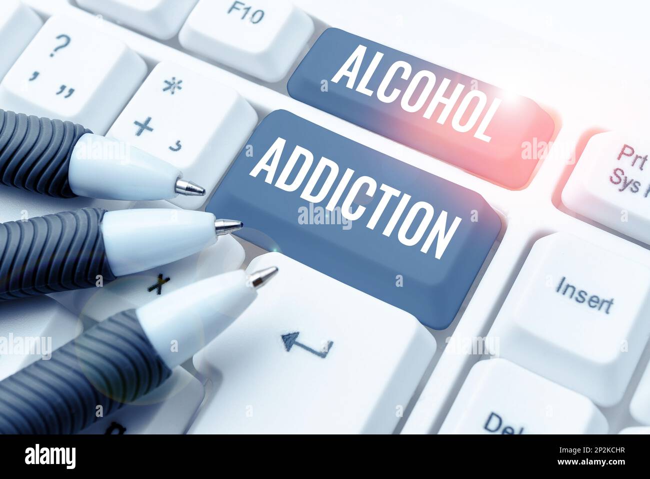 Conceptual caption Alcohol Addiction. Business overview characterized ...