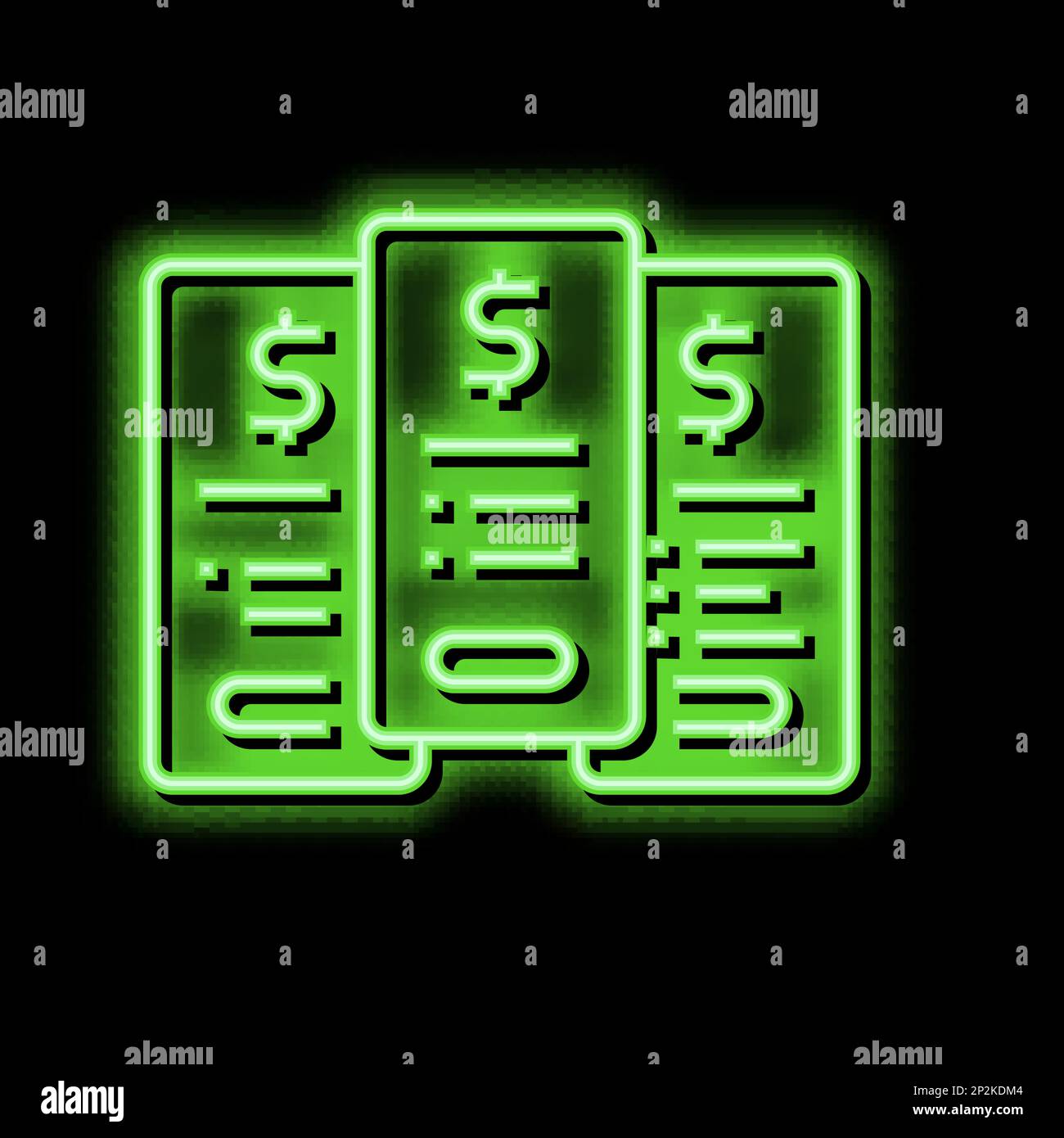 tariff plans subscription neon glow icon illustration Stock Vector ...