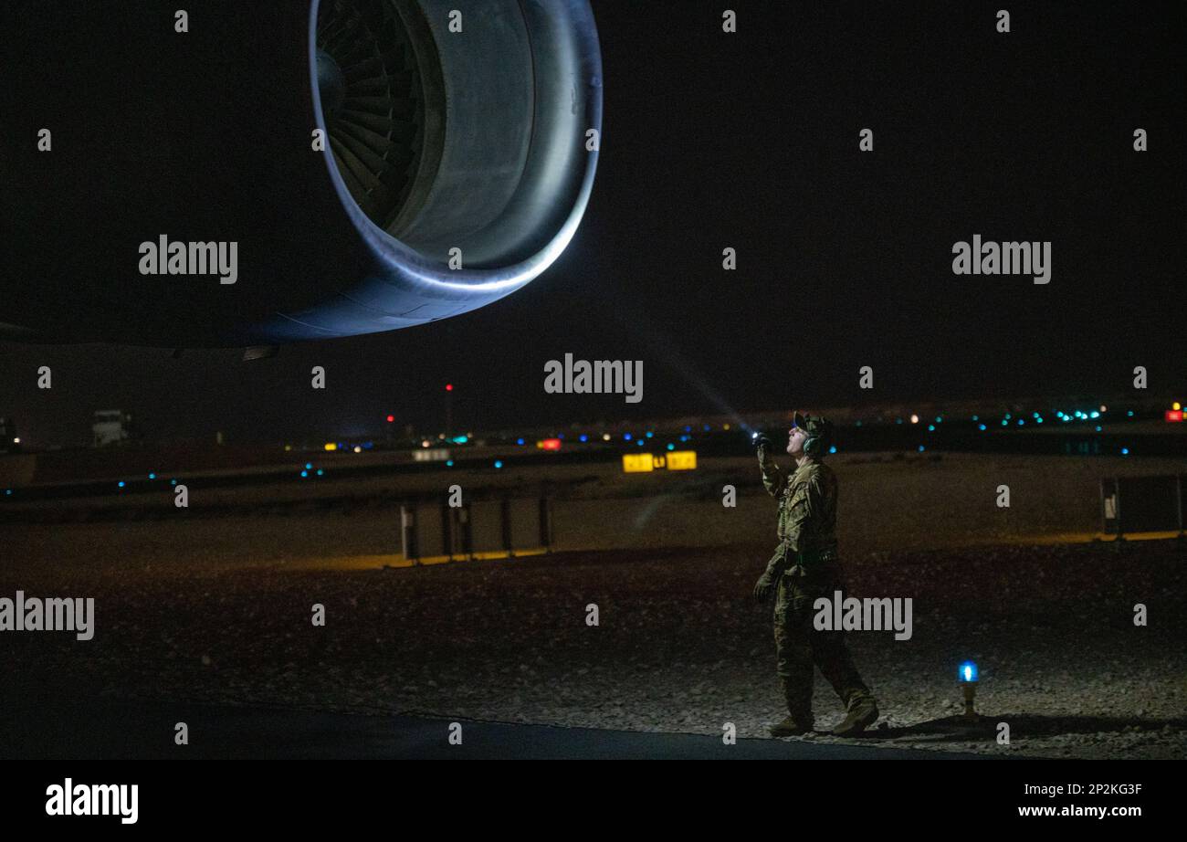 U.S. Air Force Staff Sgt. Gavin Lipko, 379th Expeditionary Airlift ...