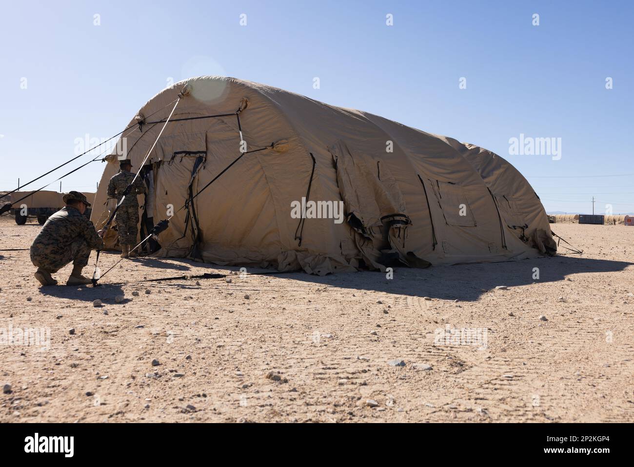 U.S. Marines with 3d Marine Littoral Regiment, 3d Marine Division, set ...