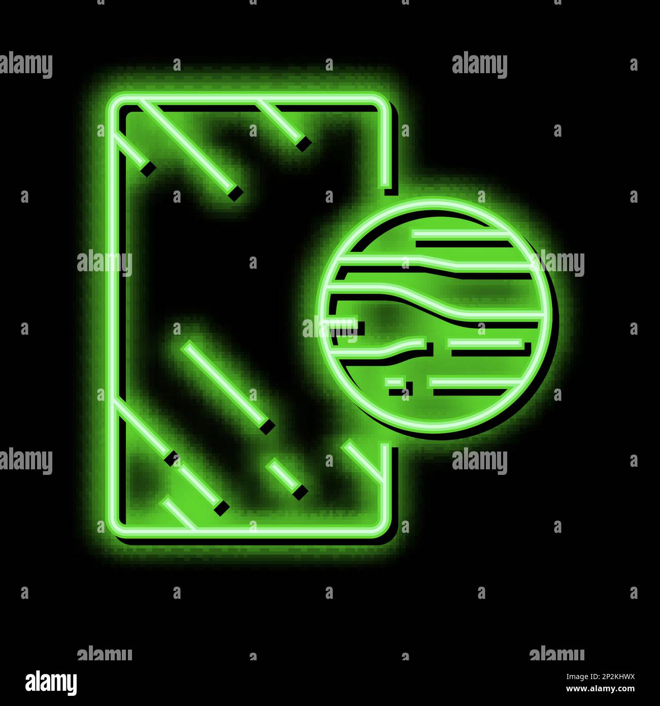 graphite mirror neon glow icon illustration Stock Vector Image & Art ...