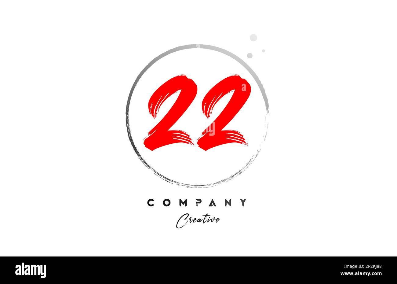 Number 22 vector vectors hi-res stock photography and images - Alamy