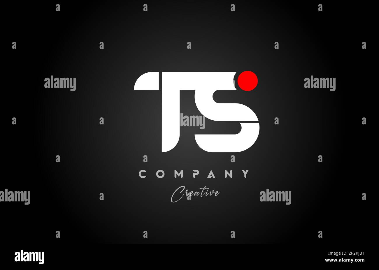 red white alphabet letter TS T S combination for company logo. Suitable as logotype design for a ...