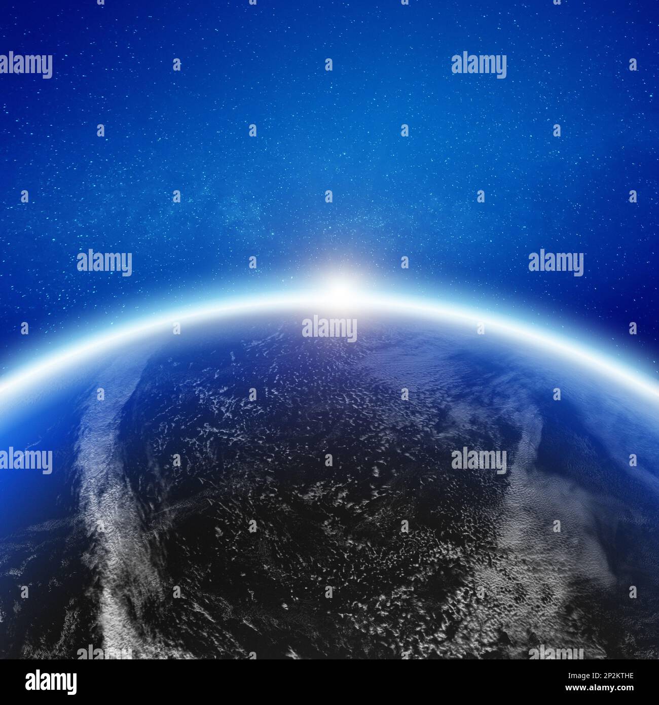Aero space planet Earth horizon. Elements of this image furnished by ...