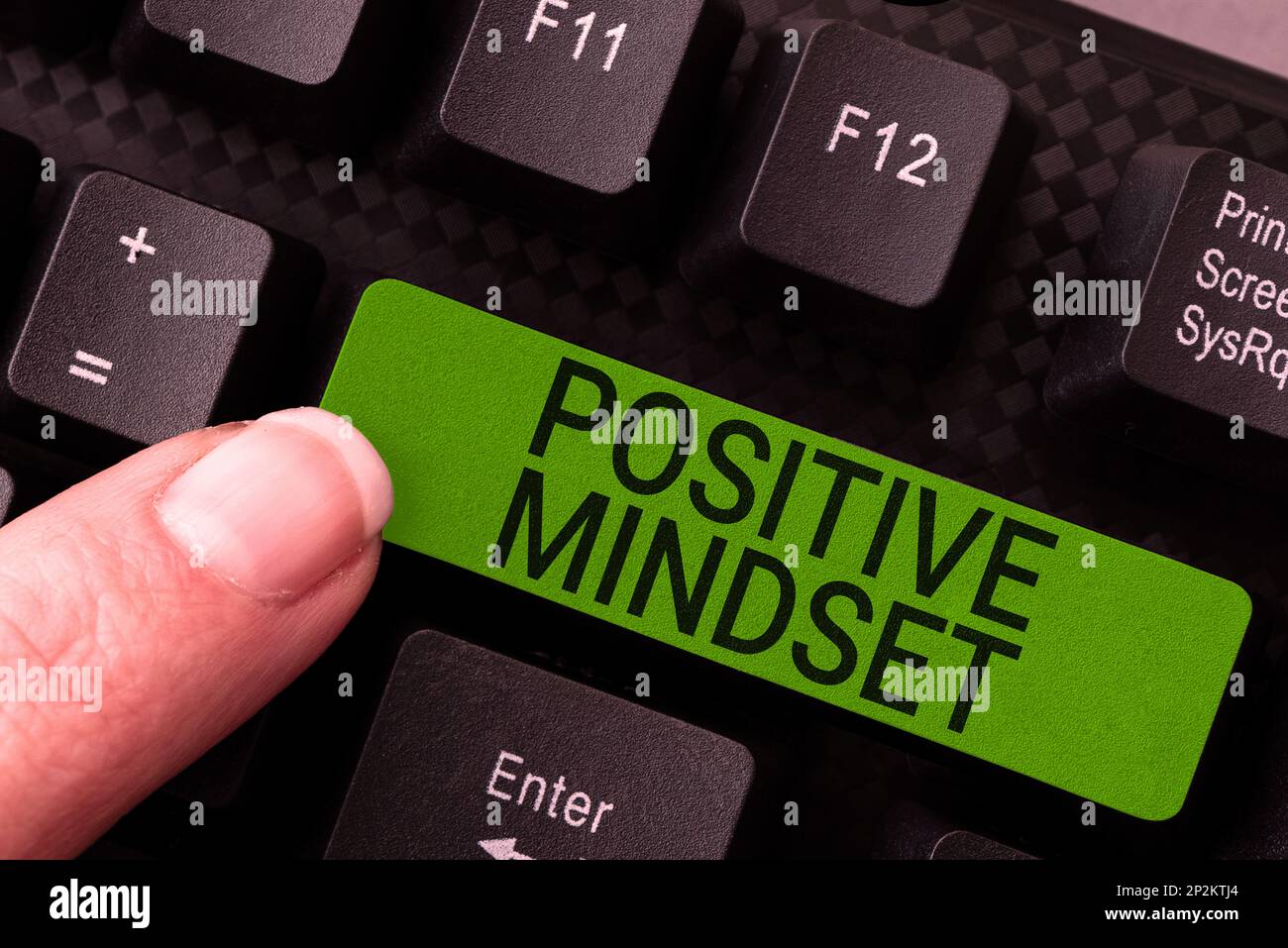 Hand writing sign Positive Mindset. Internet Concept mental and ...