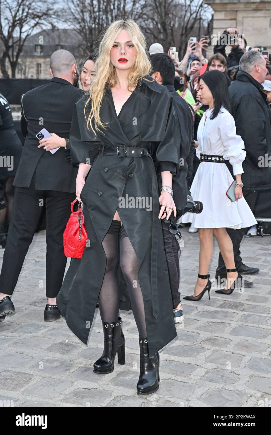 Paris, France. 04th Mar, 2023. Elle Fanning arriving at Alexander ...