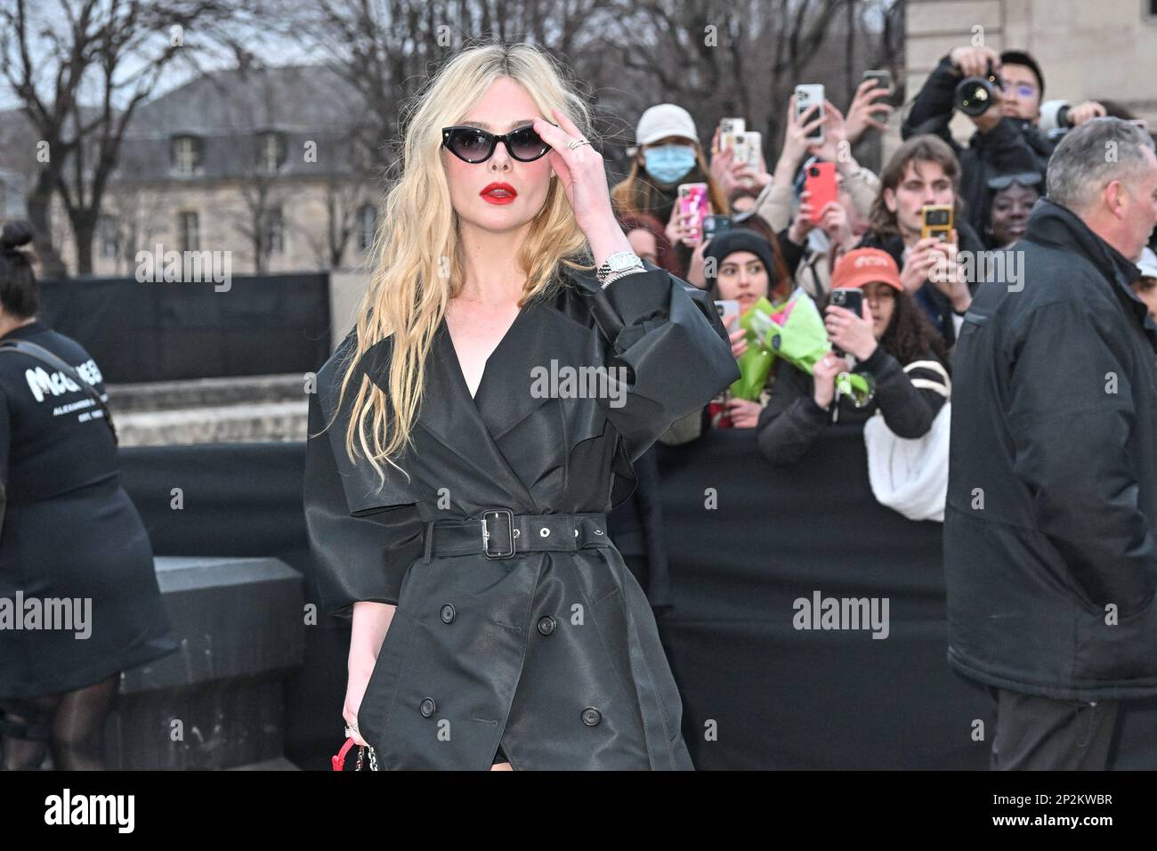 Paris, France. 04th Mar, 2023. Elle Fanning arriving at Alexander ...