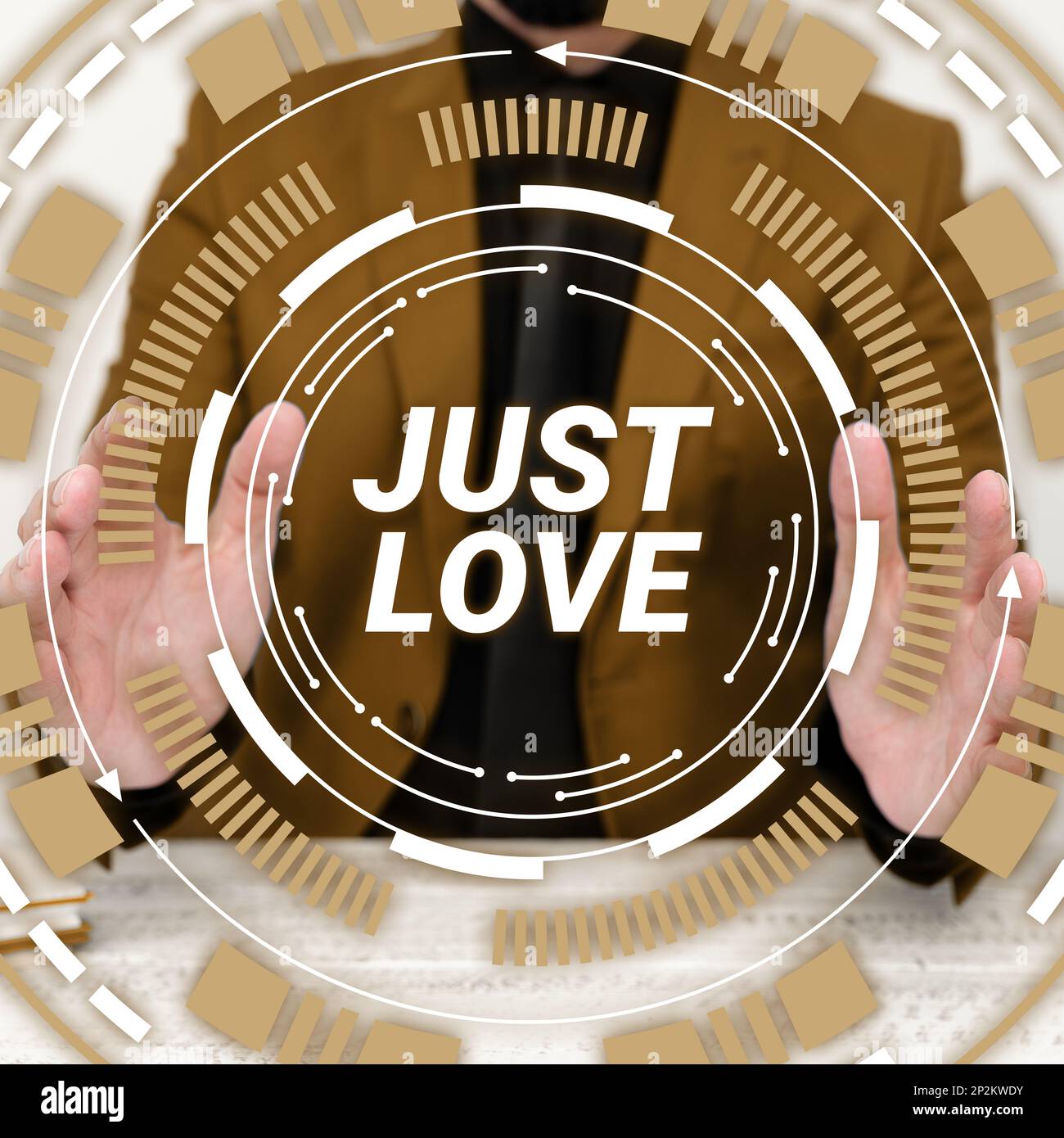 Writing displaying text Just Love. Concept meaning being interested ...