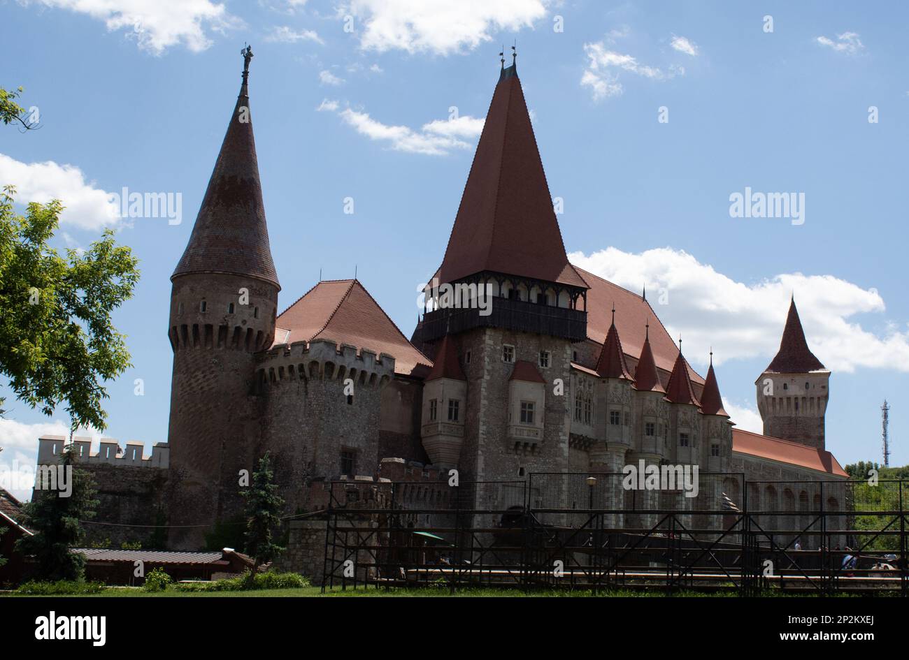 Corvin Castle in Hunedoara, Romania Stock Photo - Alamy