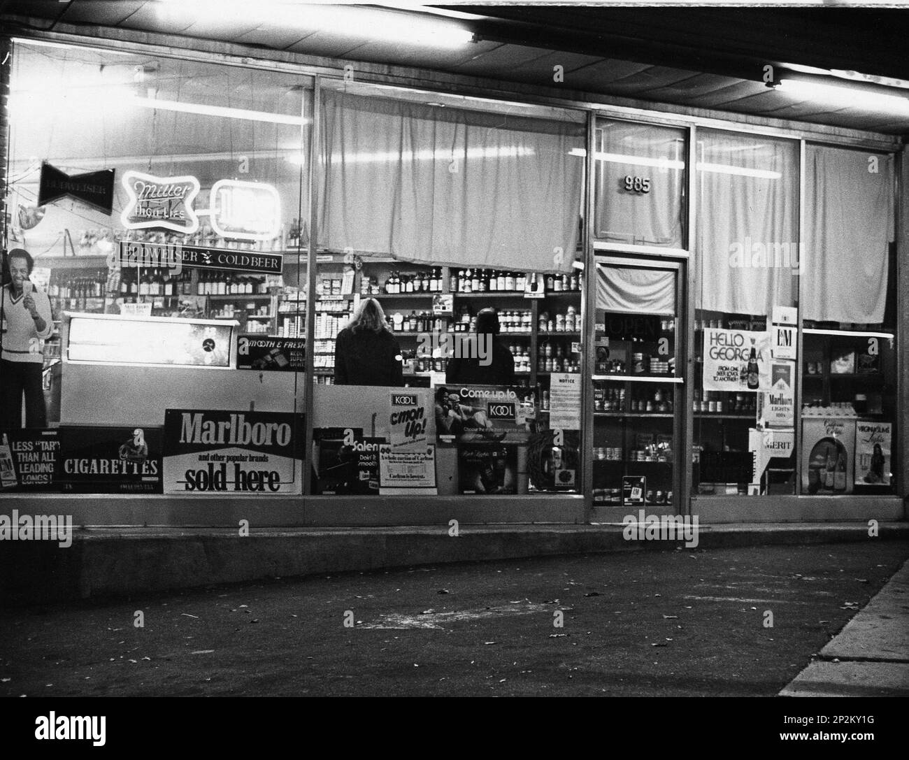 Liquor store on the corner of 10th and Peachtree Street in midtown ...