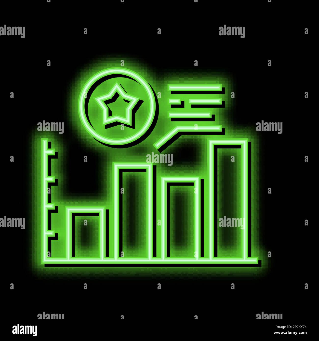 infographic bonus neon glow icon illustration Stock Vector Image & Art ...