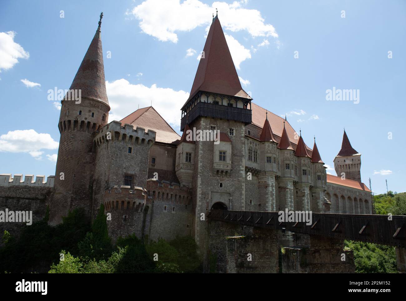 Corvin Castle in Hunedoara, Romania Stock Photo - Alamy