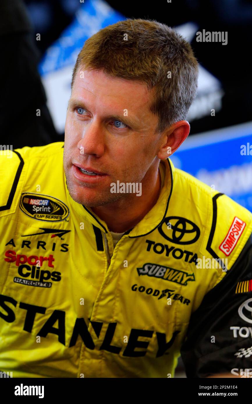 Carl Edwards, Stanley Toyota Camry during practice for the NASCAR ...