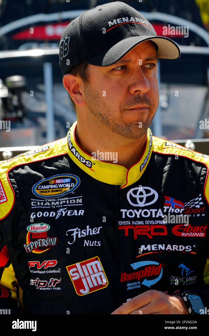 Matt Crafton during practice for the NASCAR Truck Series Mud Summer ...