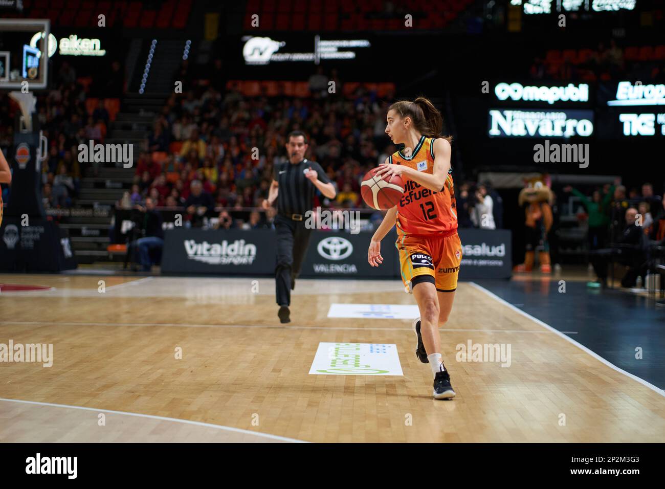 Laia Lamana of Valencia Basket in action during the J24 Liga Femenina ...