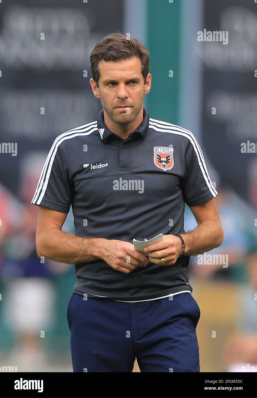 July 26 2015: D.C United coach Ben Olsen during an MLS match against ...