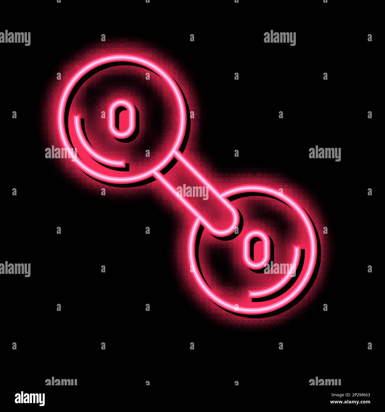 oxygen molecule neon glow icon illustration Stock Vector Image & Art ...