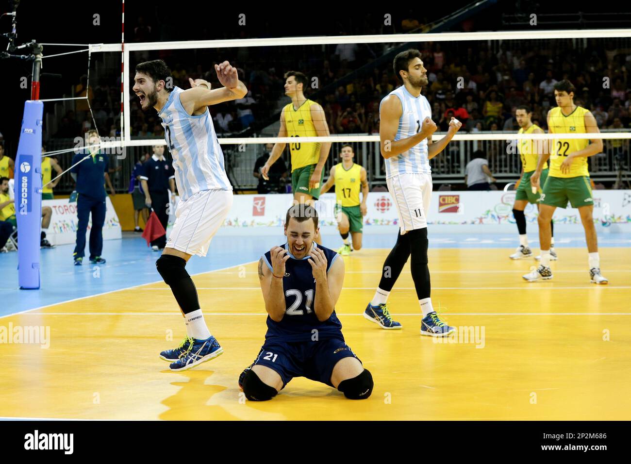 Argentina's Sebastian Closter, center, Luciano Zornetta, left, and ...