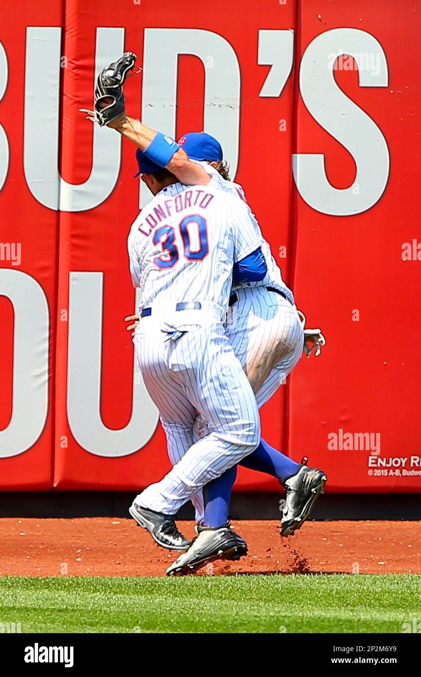 26 JUL 2015: New York Mets left fielder Kirk Nieuwenhuis (9) makes the ...