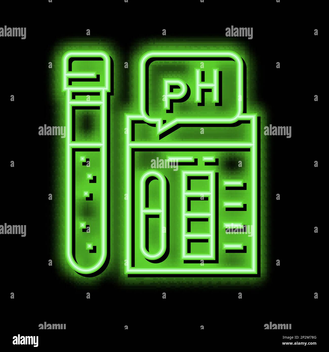 ph soil testing neon glow icon illustration Stock Vector Image & Art ...