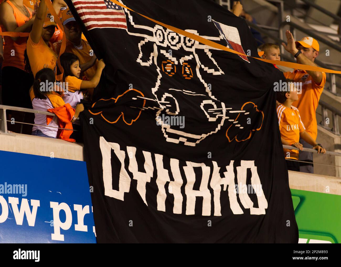 July 25, 2015: Houston Dynamo flag during the MLS match between the LA ...