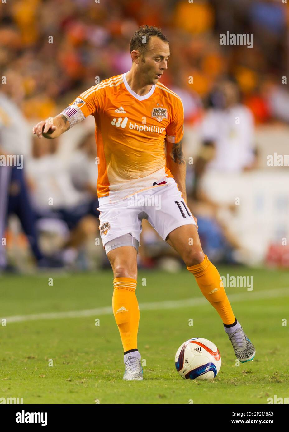 July 25, 2015: Houston Dynamo midfielder Brad Davis (11) during the MLS ...