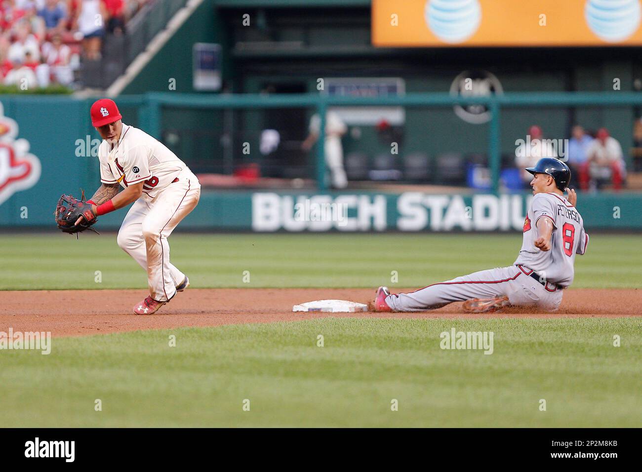 25 JULY 2015: St. Louis Cardinals second baseman Kolten Wong (16) turns ...