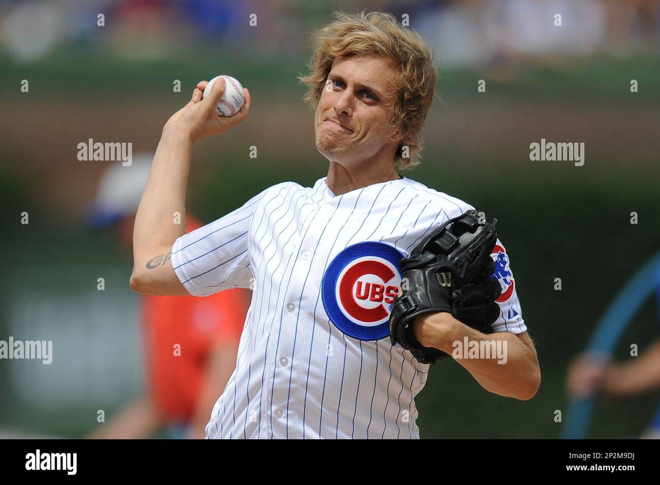 July 24, 2015: Aaron Bruno, lead singer for Awolnation, throws out the ...