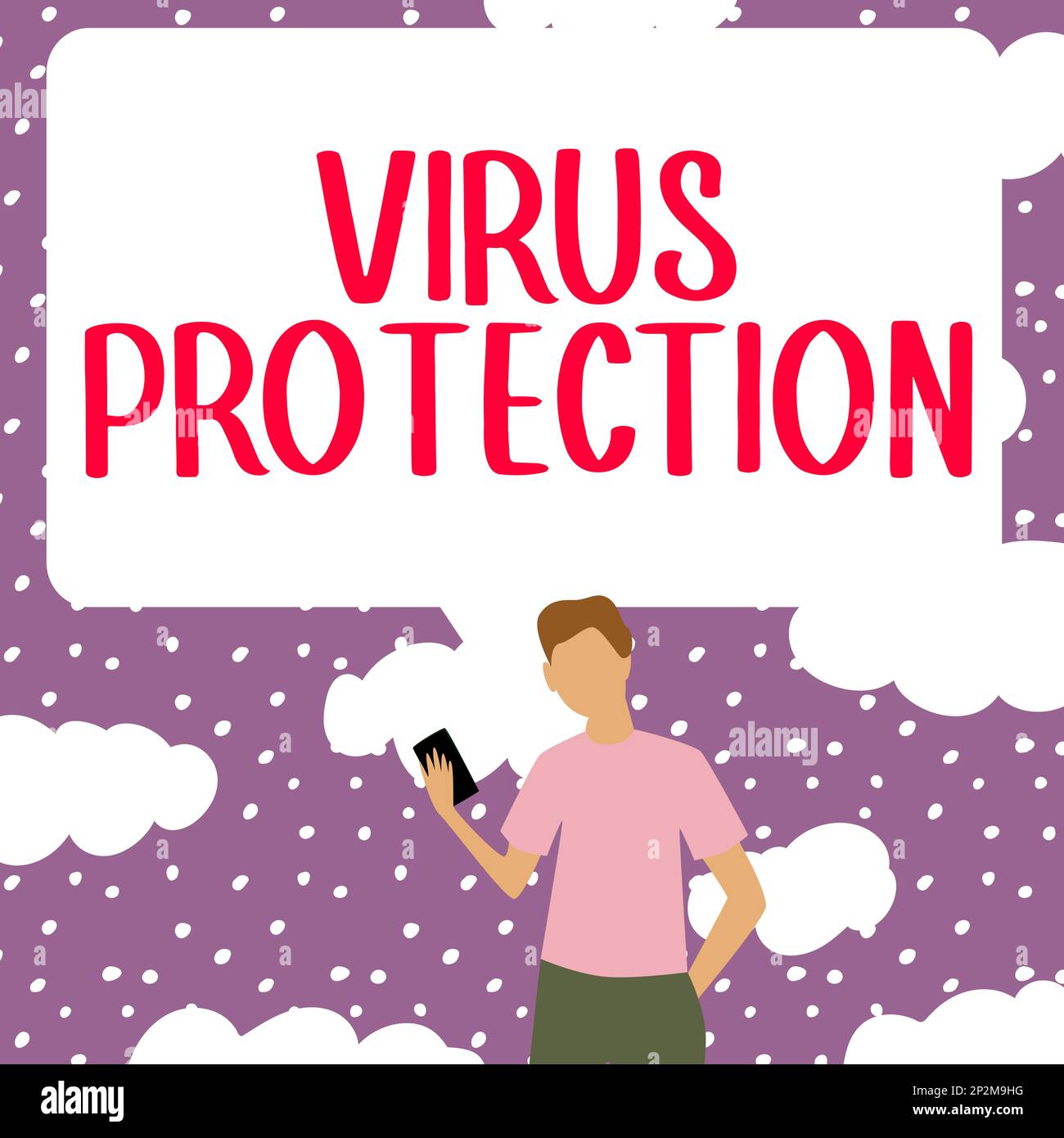 Hand writing sign Virus Protection. Business idea program designed to ...