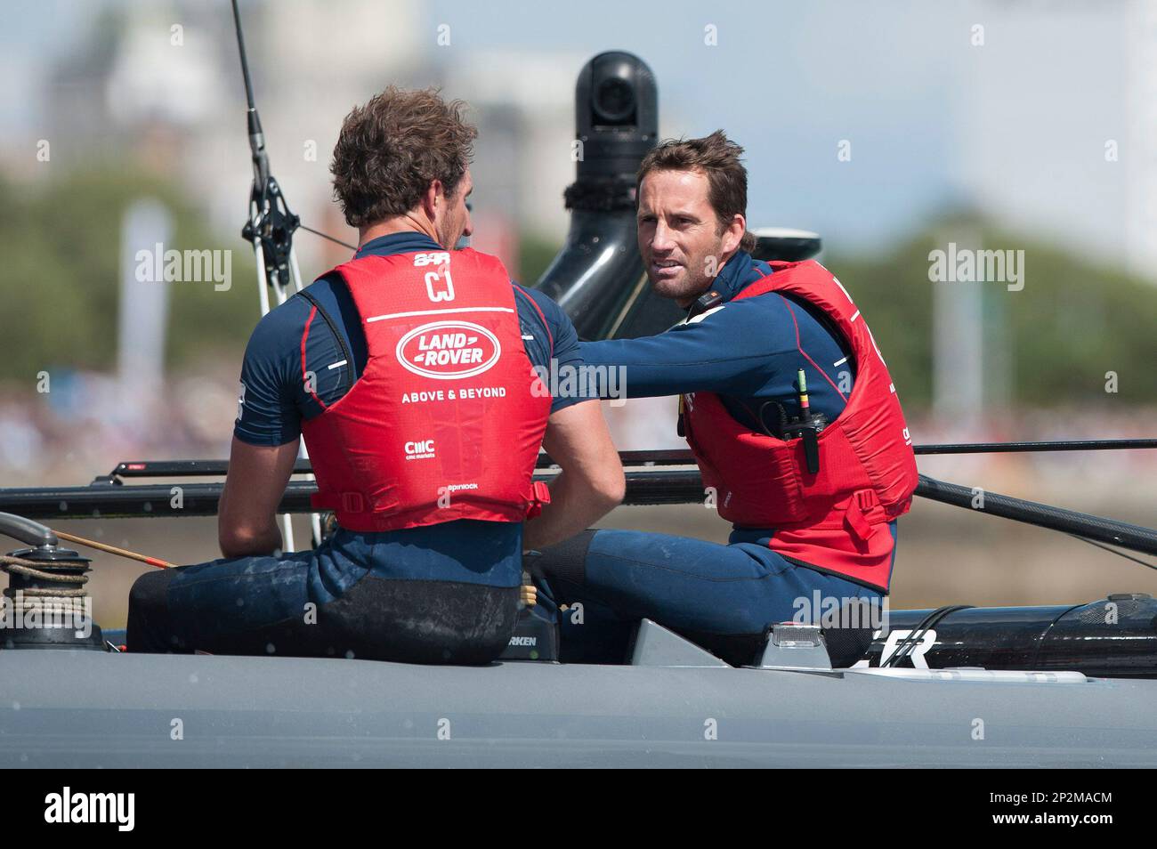 25 July 2015: Sir Ben Ainslie, skipper Land Rover BAR, is satisfied ...