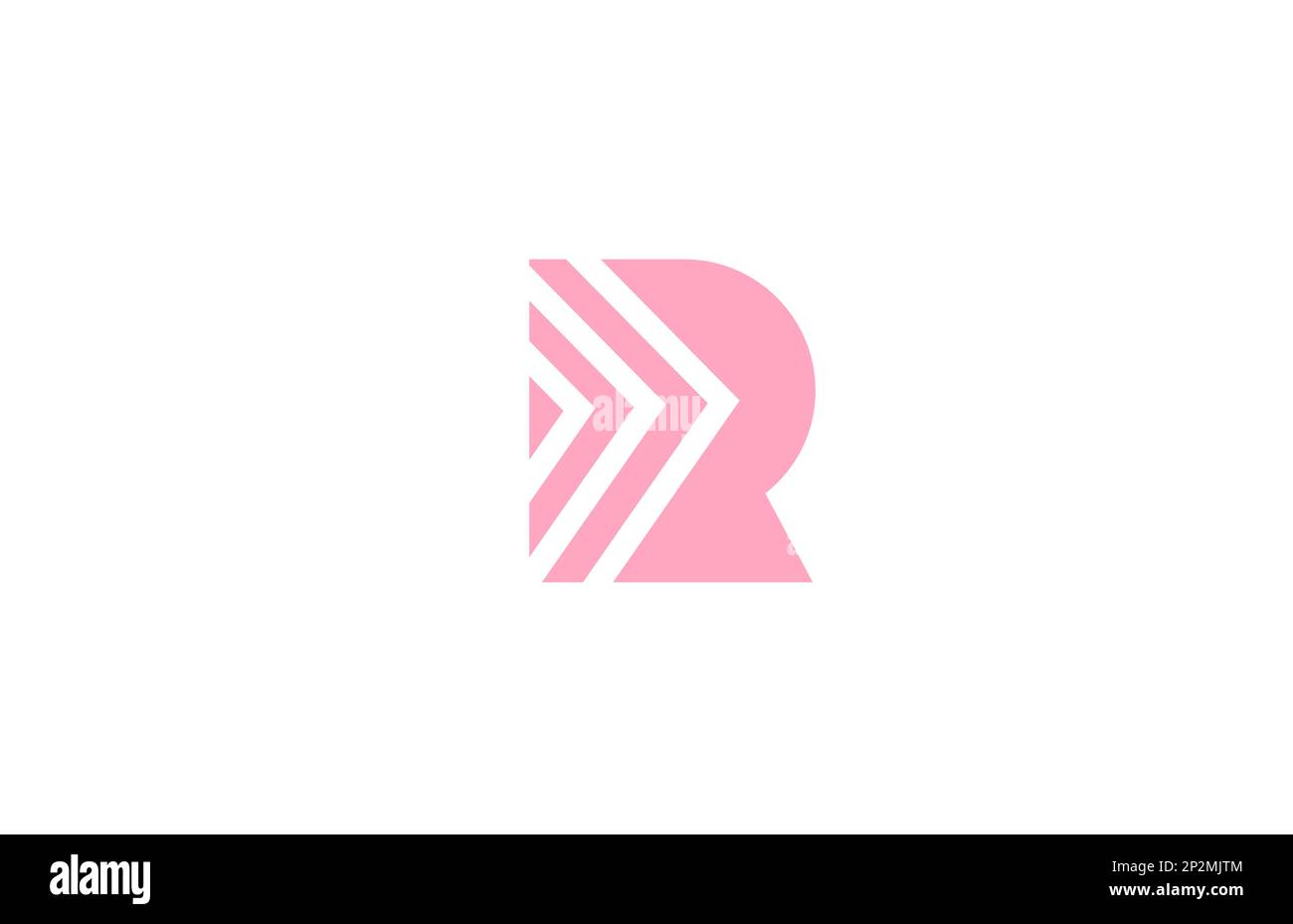 pink letter Q alphabet logo icon with line design. Creative geometric ...