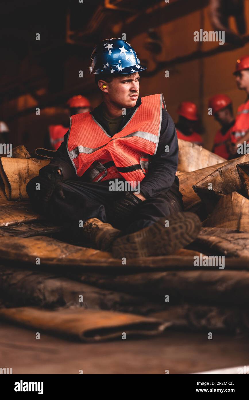 U.S. Marine Corps Lance Cpl. Cody Mingin, an embarkation specialist ...