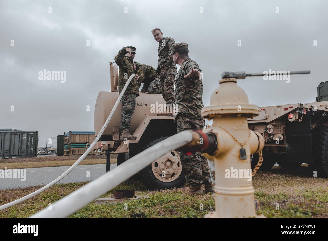 U.S. Marines with Combat Logistics Regiment 27, 2nd Marine Logistics ...