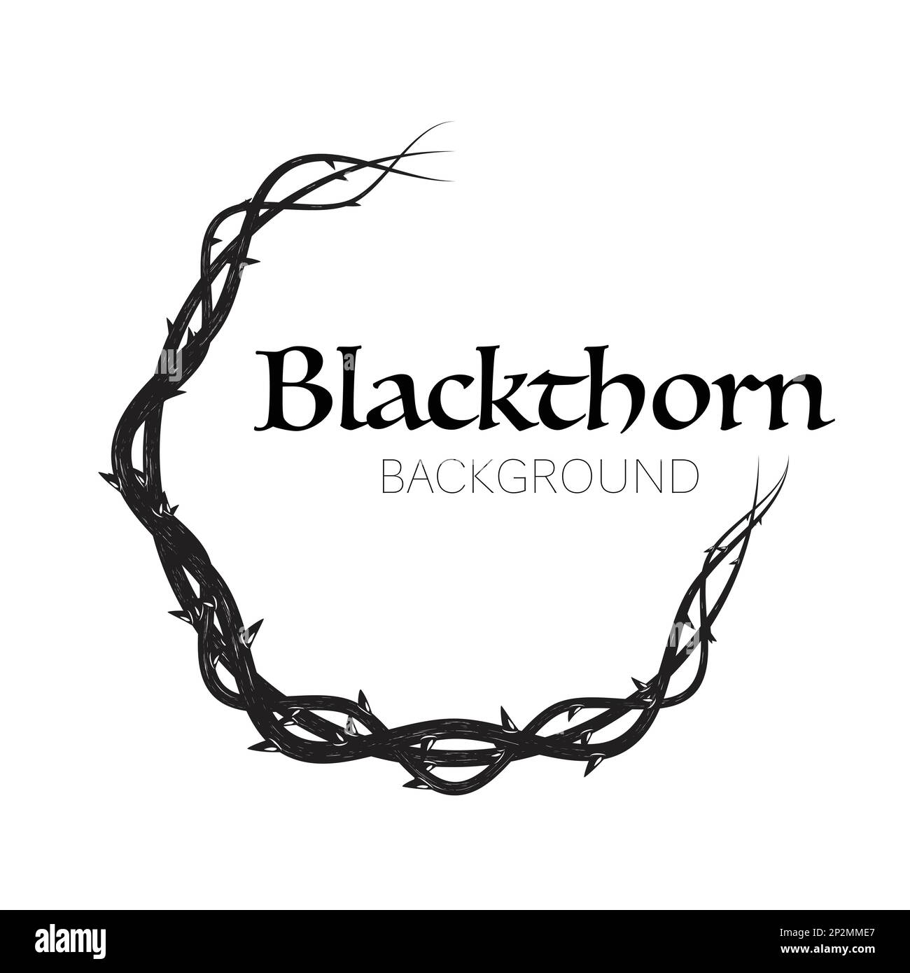 Branches of thorns Cut Out Stock Images & Pictures - Alamy