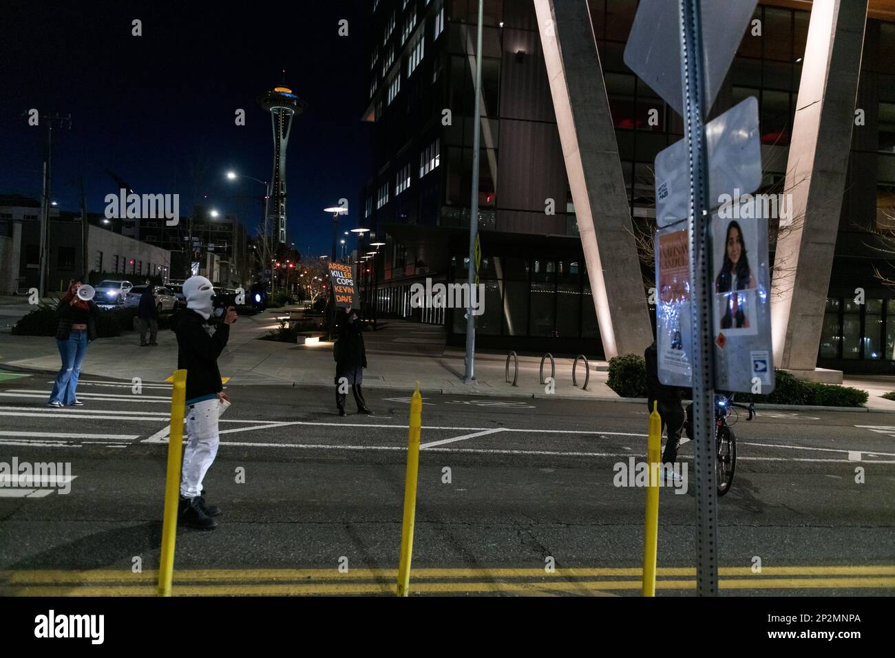 Seattle, USA. 10th Jan, 2023. SPD protest for Jaahnavi Kandula struck ...