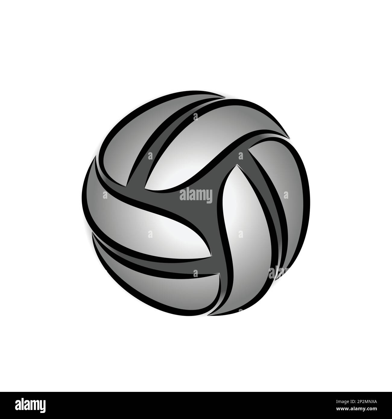 Volleyball black gradient symbol Stock Vector Image & Art - Alamy