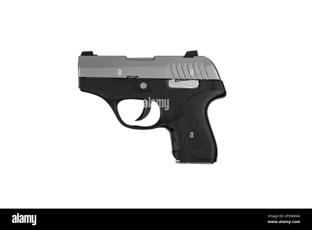 Modern semi-automatic pistol. A short-barreled weapon for self-defense ...