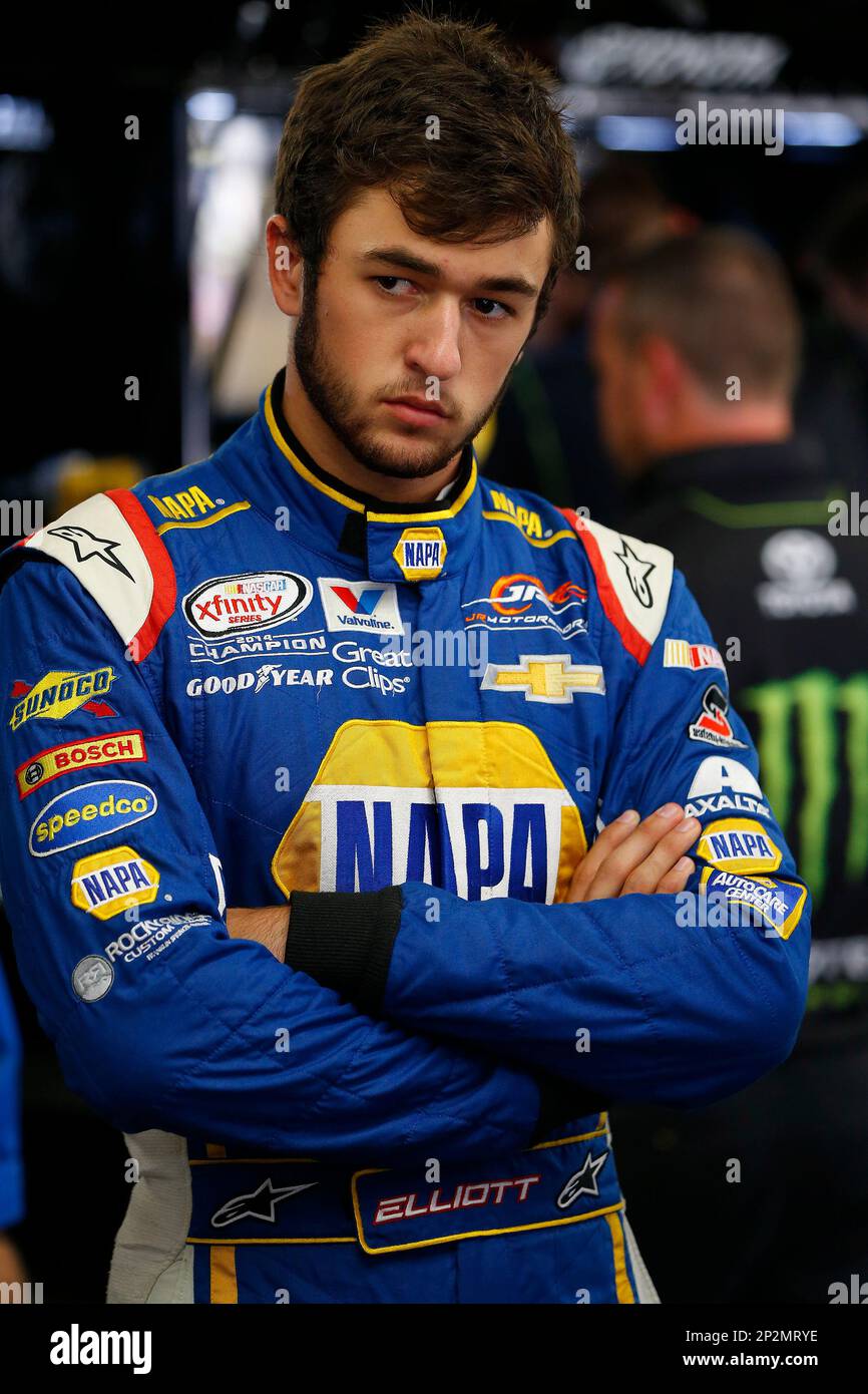Chase Elliott during practice for the NASCAR Xfinity Series Lakes ...