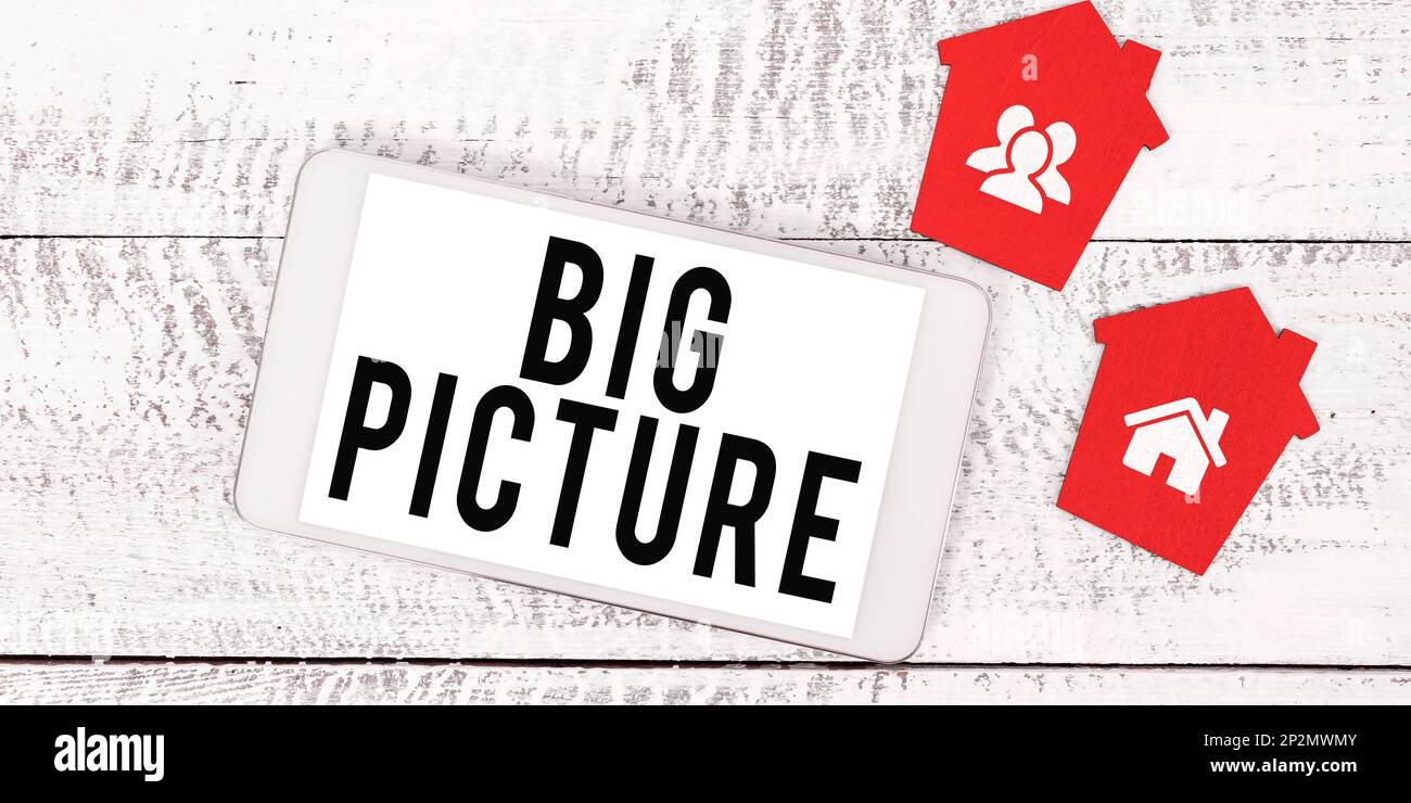Inspiration showing sign Big Picture. Business concept most important ...