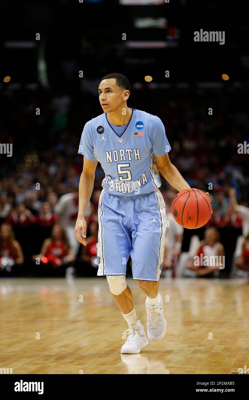 March 26, 2015: North Carolina Tar Heels guard Marcus Paige (5) during ...