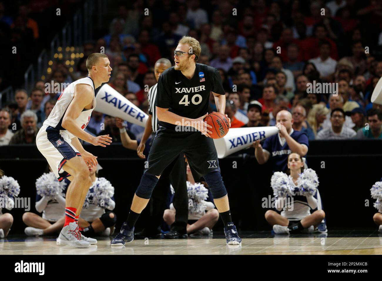 March 26, 2015: Xavier Musketeers center Matt Stainbrook (40) during ...