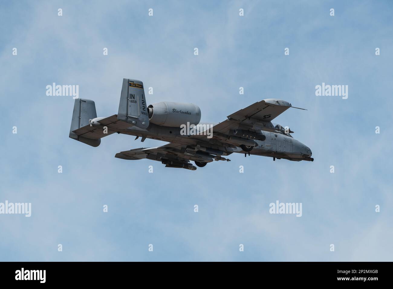 An A-10 Thunderbolt II aircraft assigned to the 122nd Fighter Wing ...