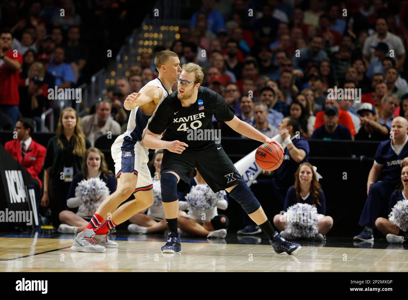 March 26, 2015: Xavier Musketeers center Matt Stainbrook (40) during ...