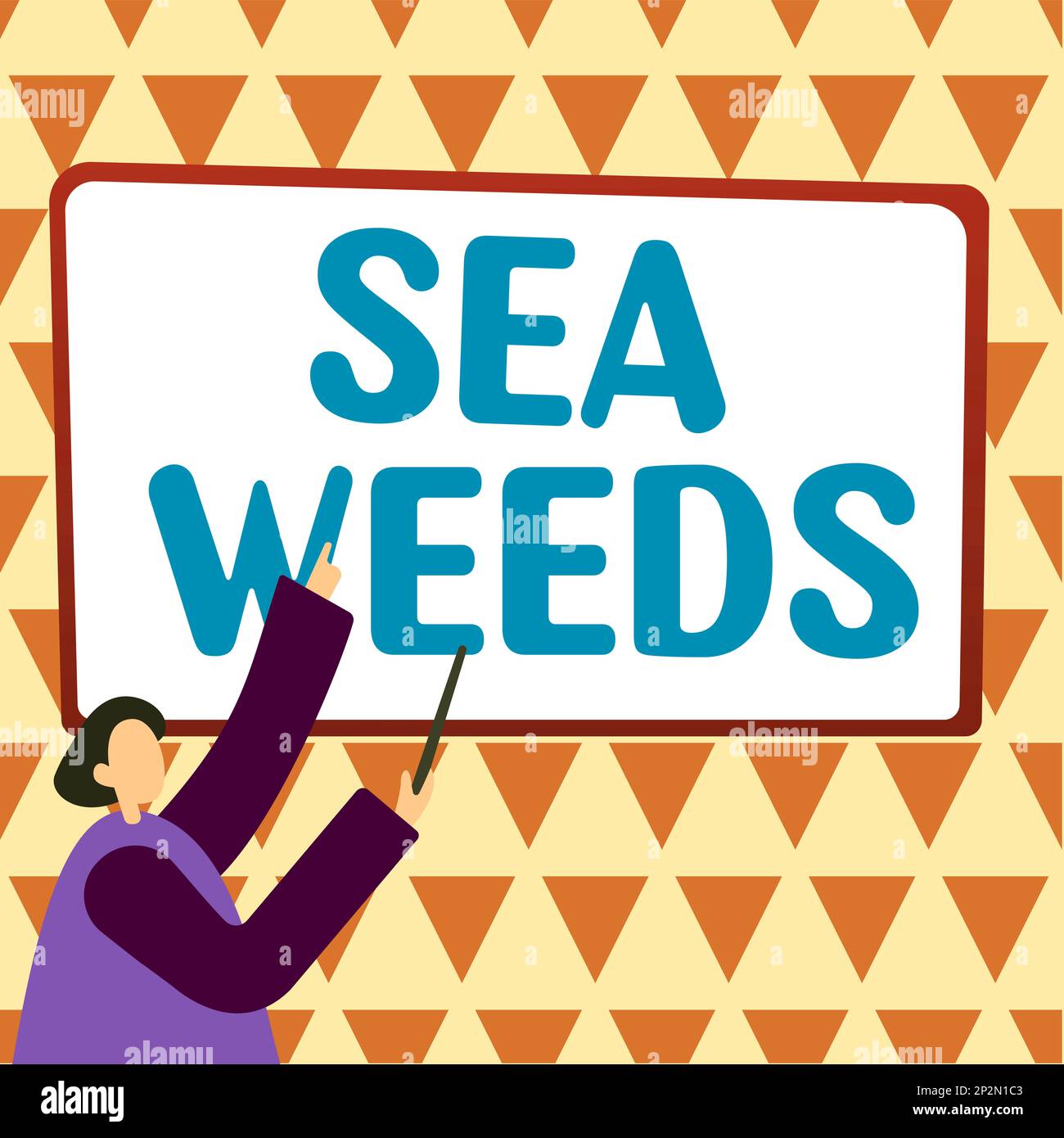 Text showing inspiration Sea Weeds. Word Written on Large algae growing ...