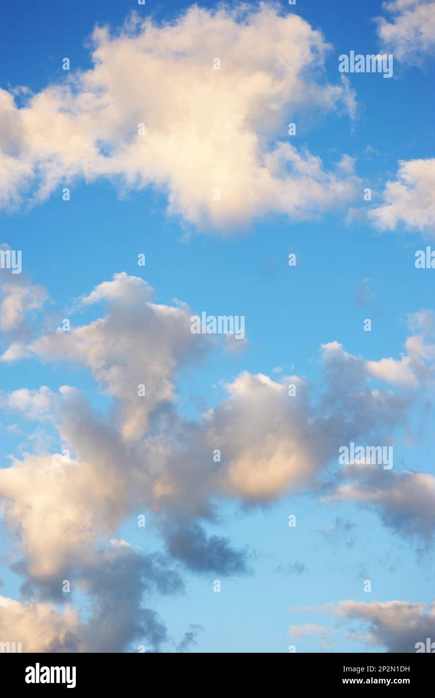 White fluffy cumulus clouds cloud skies meteorology weather background ...