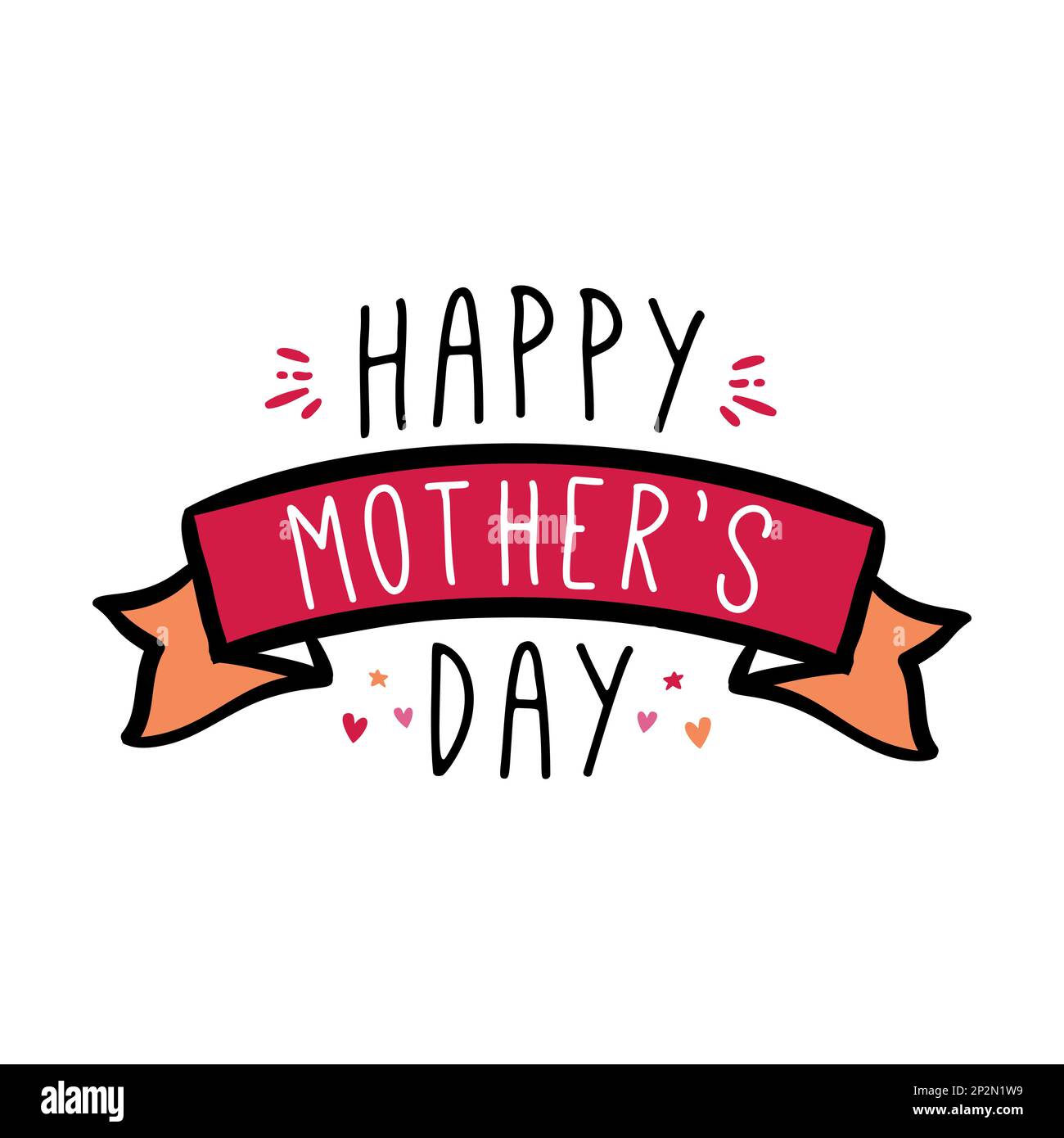 Mothers Day Vector lettering, mother day quote-Happy mothers day label ...